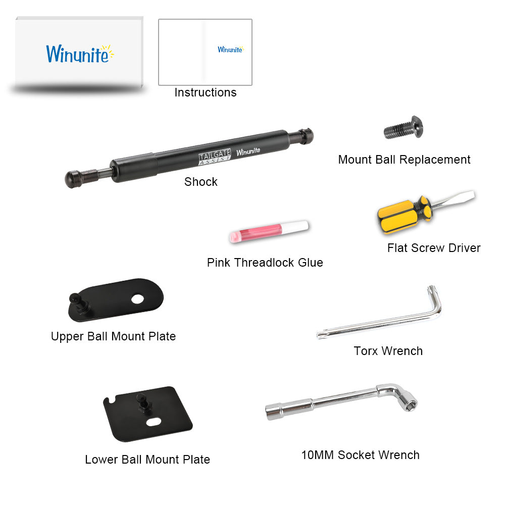 2015-2020 F150 Tailgate Assist Shock Truck Lift Assist for F-150 Picku ...