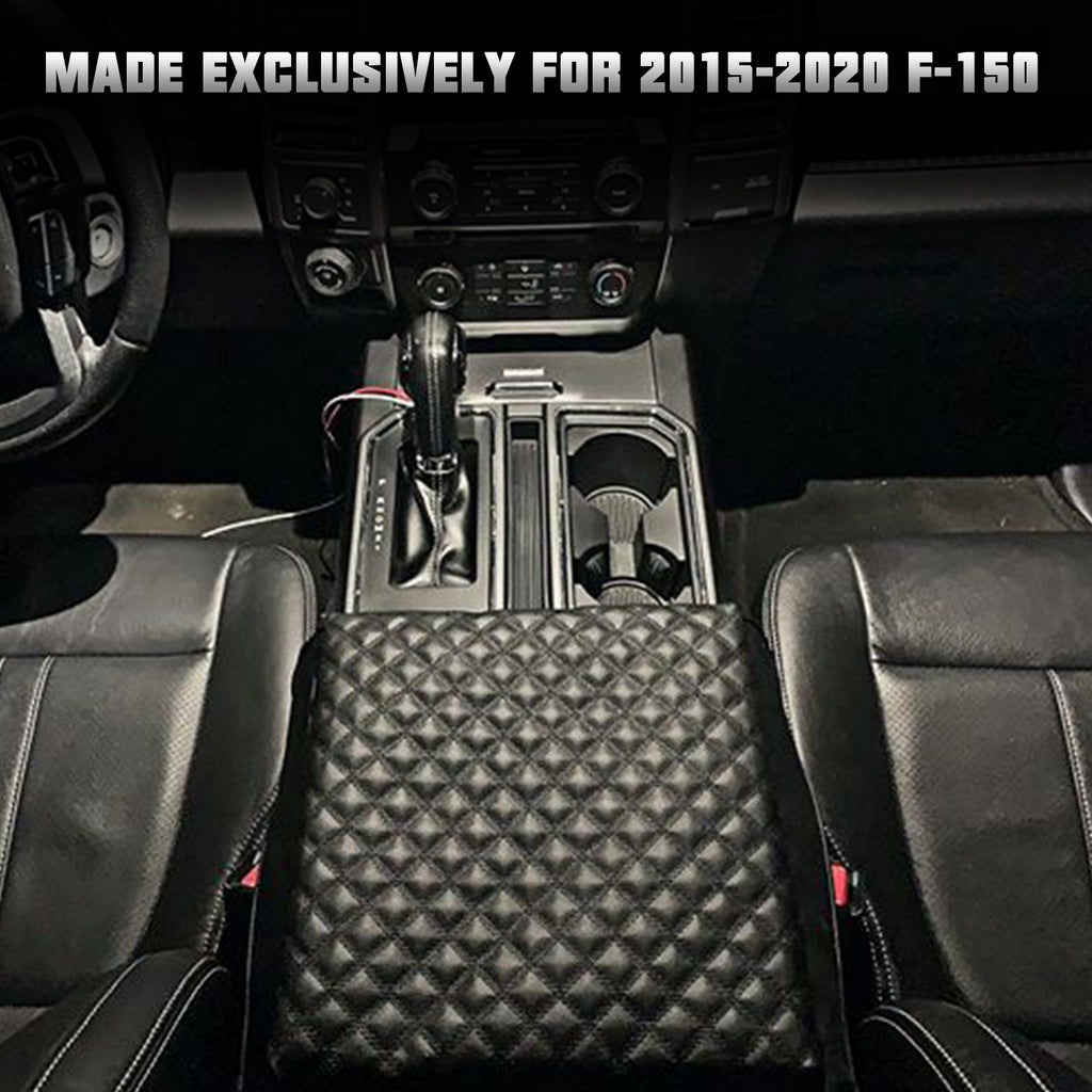 2015-2020 F150 W/Center Console Cover with Upgraded Triple Embroiderie ...