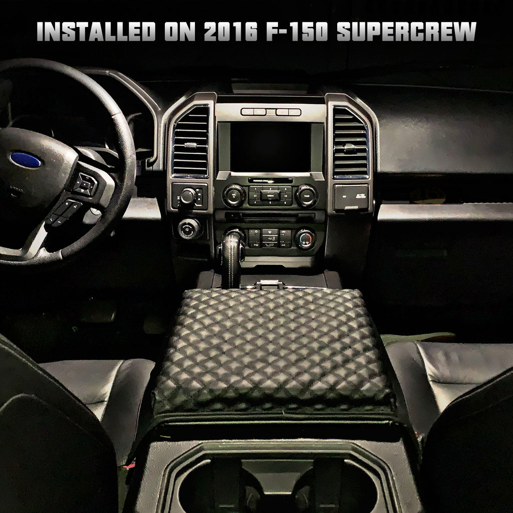 2015-2020 F150 W/Center Console Cover with Upgraded Triple Embroiderie ...