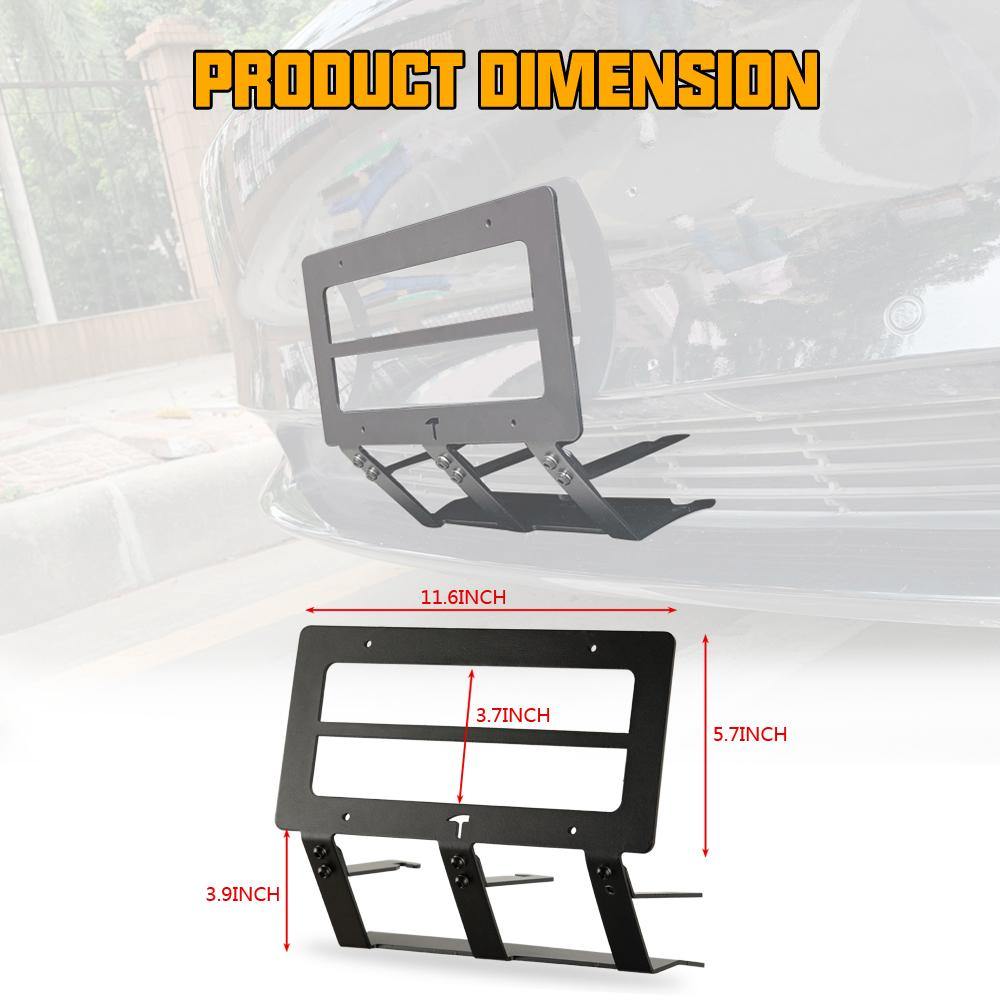 Tesla Model 3 Front License Plate Bracket Mounting – Winunite